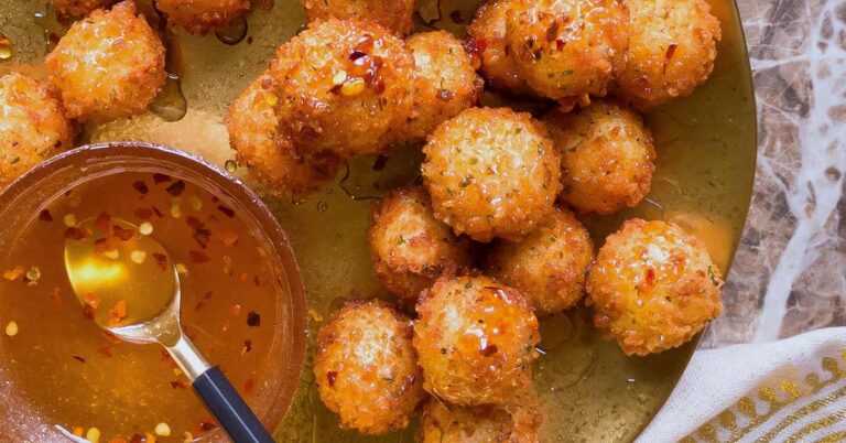 Sweet and Spicy Goat Cheese Balls - Hedessent